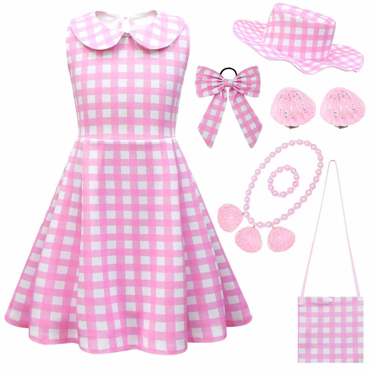 Real-life Cartoon Princess Costume Movie Uniform Girl Plaid Fancy Dress ...