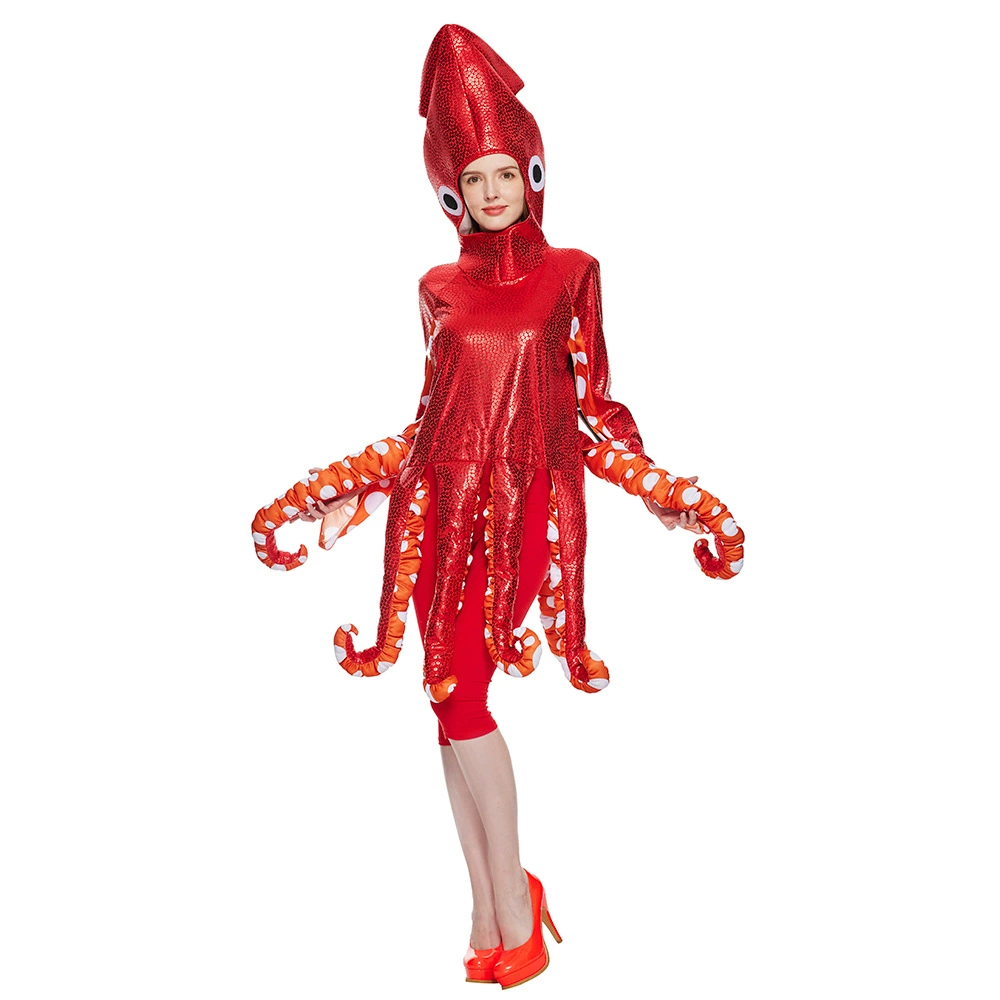 Buy Halloween Cuttlefish Costumes Octopus Uniform Carnival Cosplay ...